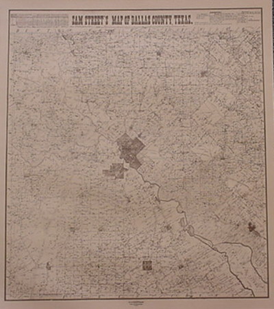 Sam Street's Dallas County 1901 Street Map